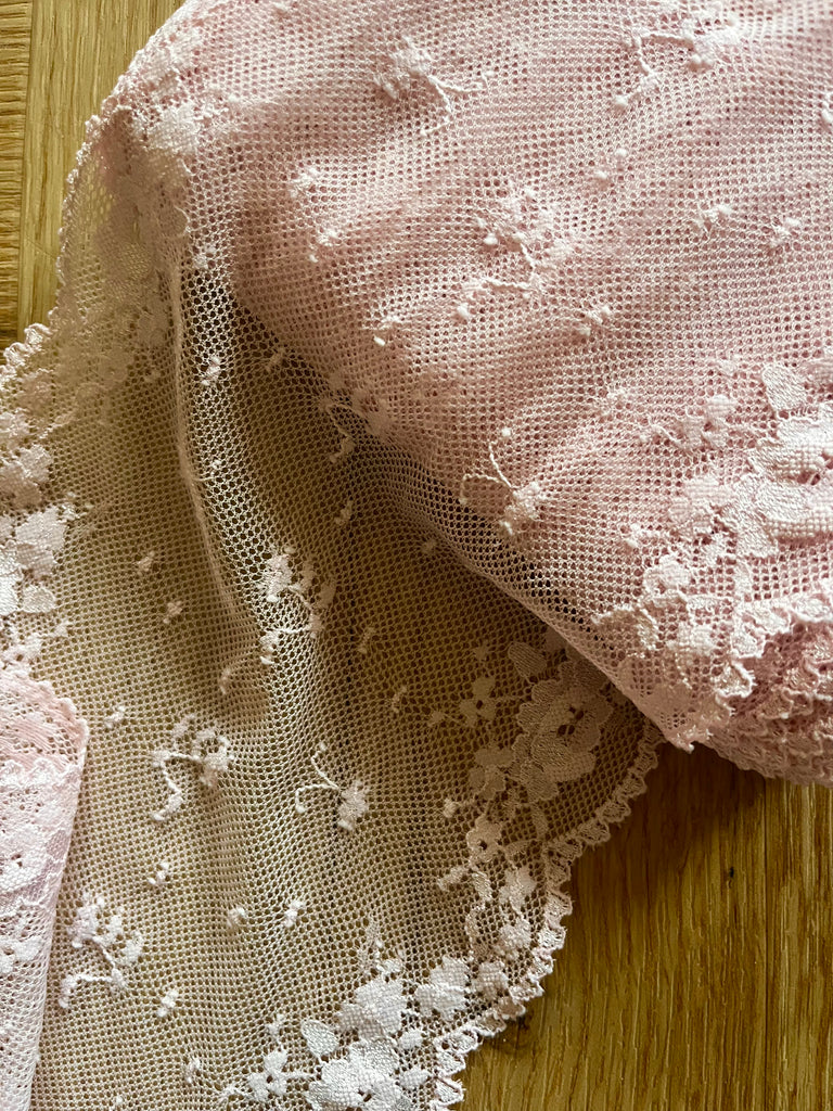 Pink Stretch Lace Wide 17 cm/6.75" French. Lingerie Craft Sew – The ...