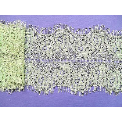 Delicate Lime Mint Green Eyelash Lace Lace 10 cm/3.75" Cards/Lingerie ...