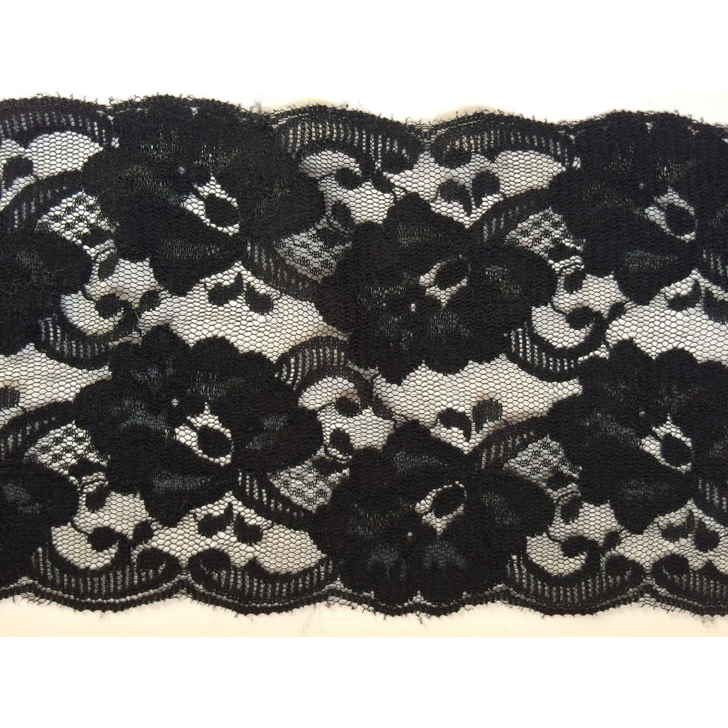 Black Scalloped Lace 14cm/5.5" Craft Trim – The Lace Co.